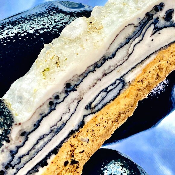 Accents | Silver Lace Onyx Dendritic Dendrite Jasper Slab Slice Stone ...